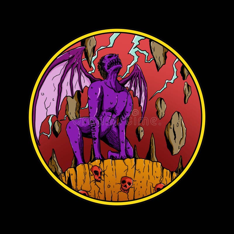 Purple devil stock illustration. Illustration of screenshot - 273154569