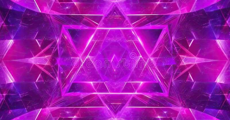 A Purple Diamond Pattern with a Triangle in the Center. Stock ...