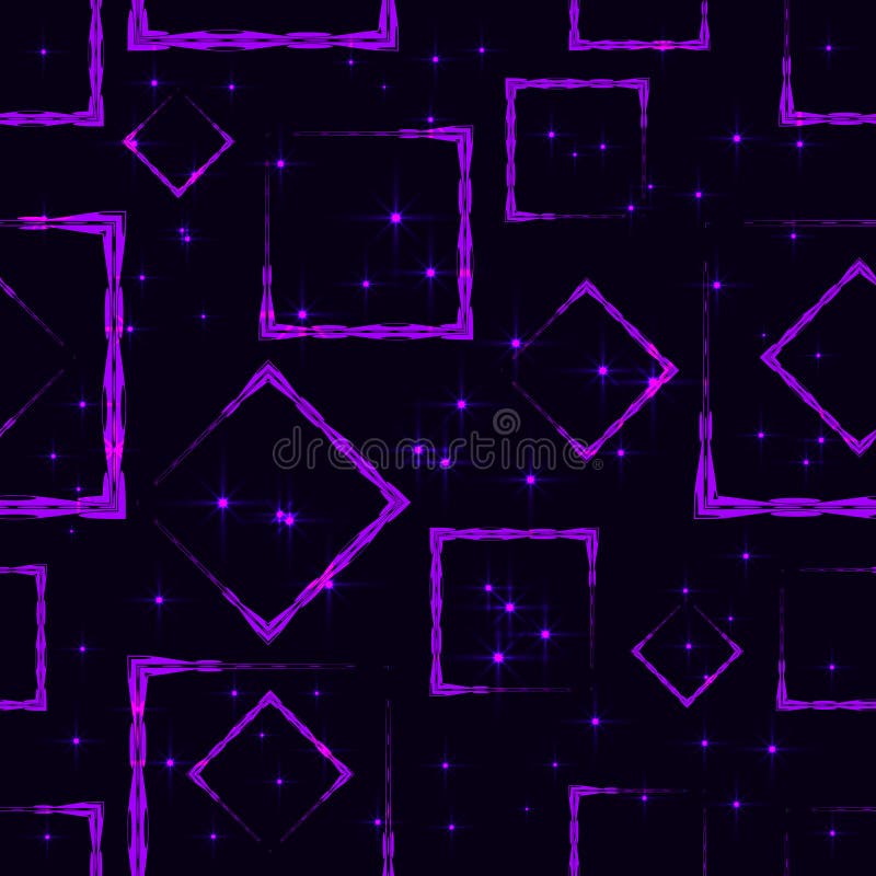 Purple Carved Squares and Frames for an Abstract Dark Background or ...