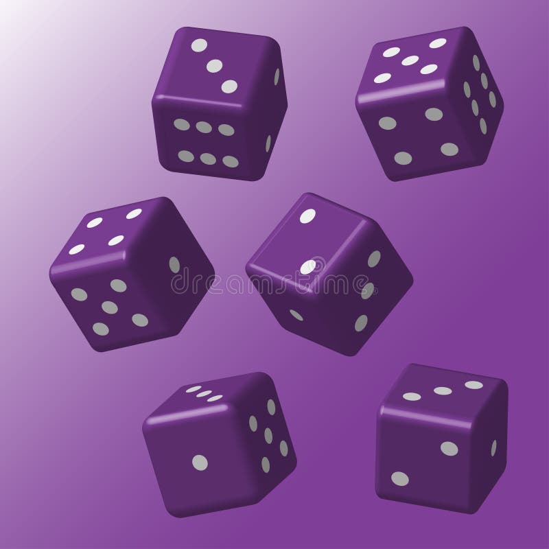 Purple Dice Stock Illustrations – 715 Purple Dice Stock Illustrations ...