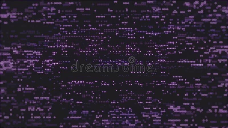 Purple Digital it Background with Dots Lights on Black Layout. Stock ...