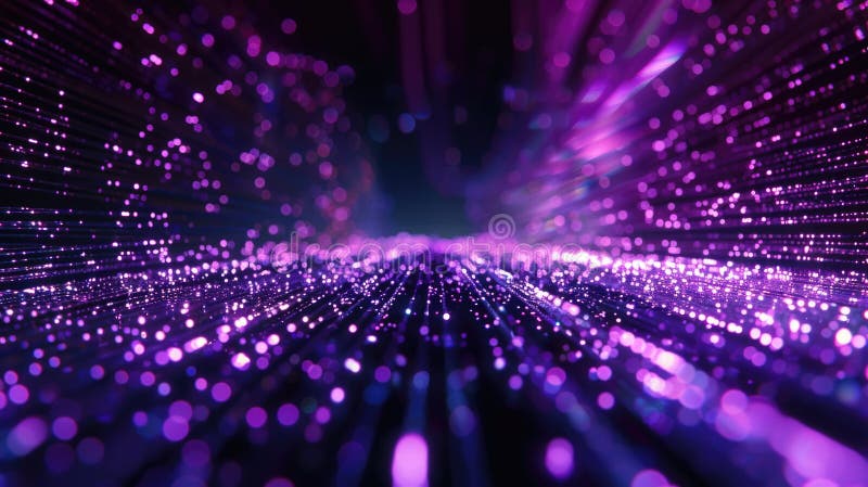 Purple Digital Light Pathway Stock Image - Image of technology, energy ...