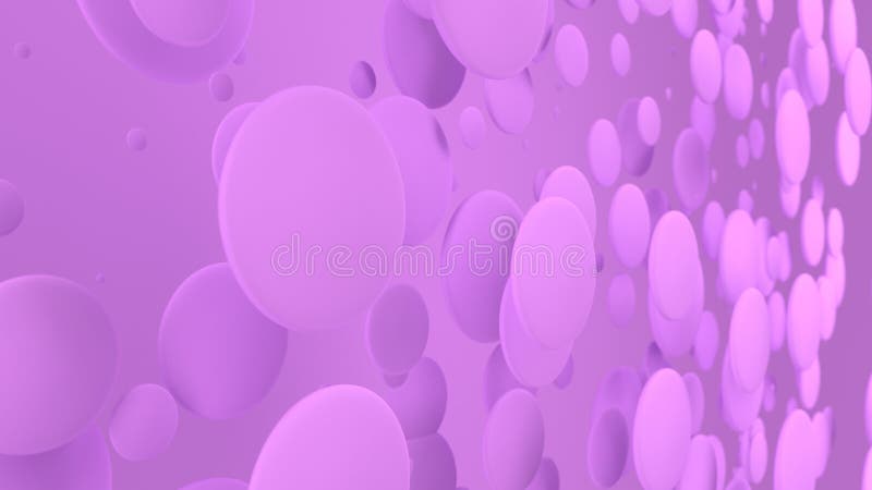 Purple Discs of Random Size on Purple Background Stock Illustration ...