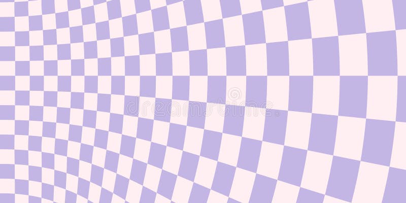 Purple Distorted Checkerboard Groovy Background. Stock Vector ...