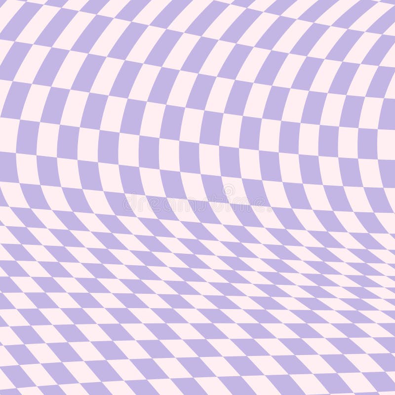 Purple Distorted Checkerboard Groovy Background. Stock Vector ...