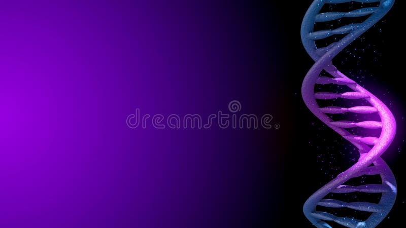 Purple DNA molecule stock illustration. Illustration of arts - 155231854