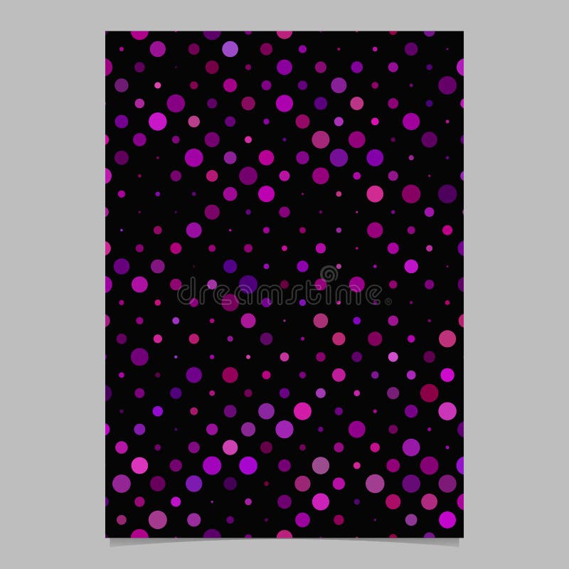 Purple Dot Pattern Brochure Background - Vector Stationery Template ...