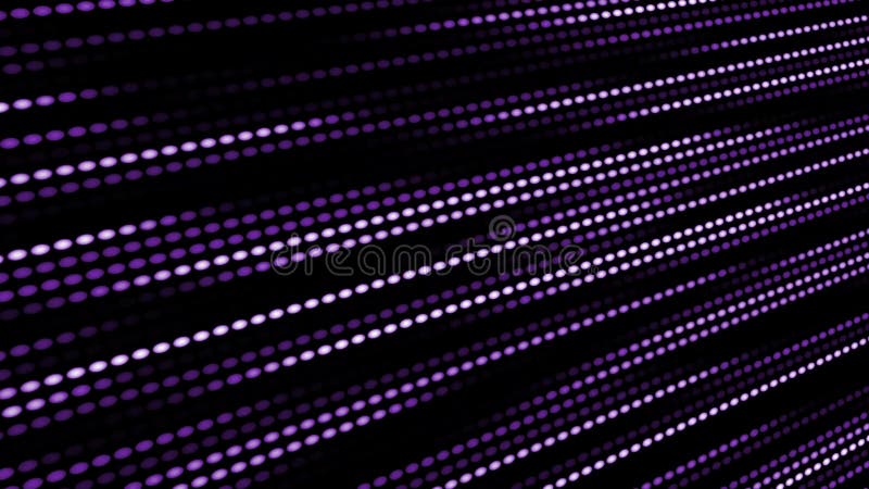 Purple Dots Moving from Left To Right in a Dot Matrix Style Stock ...