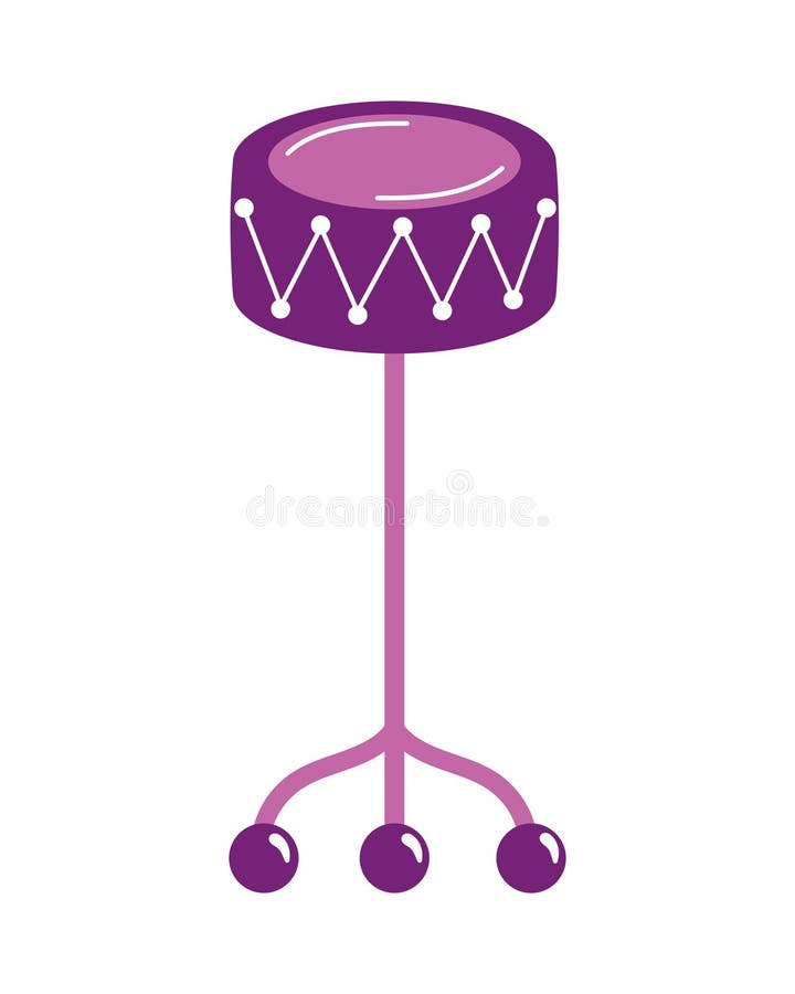 Purple Drum Instrument Musical Stock Vector - Illustration of design ...