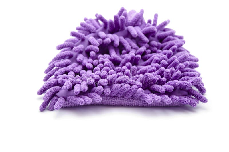 Purple Dust Wiper stock image. Image of utensils, white - 33416269