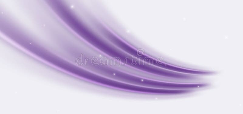 Purple Dynamic Hight Speed Curve Ray on White Background. Glowing Lines ...