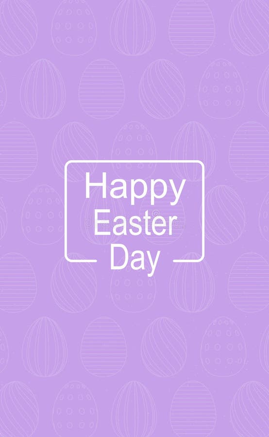 Purple Easter Background with Holiday Elements - Vector Stock Vector ...