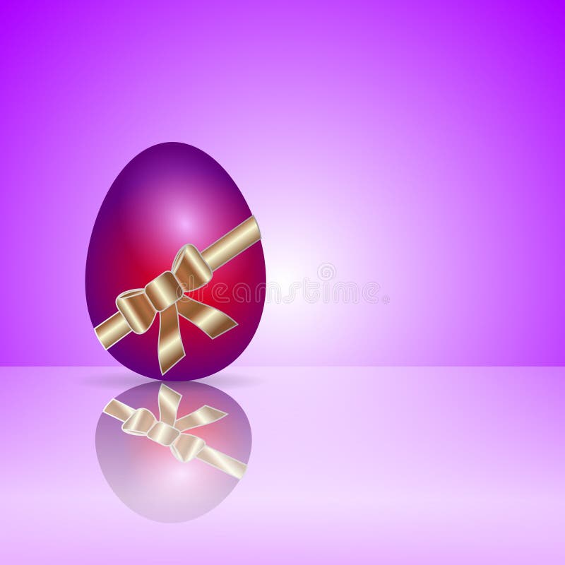 Purple Easter Egg Background Stock Illustration - Illustration of ...