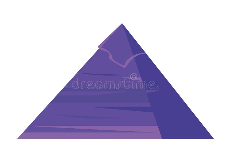 Purple egyptian pyramid stock illustration. Illustration of african ...