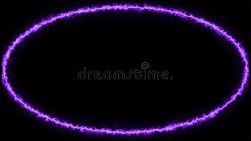 Purple Electric Ellipse Full Frame on Dark Background 4 K Stock Video ...