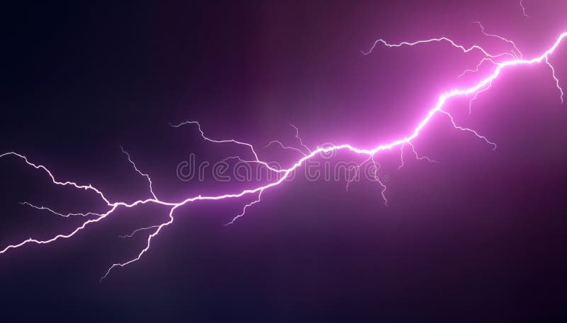 Purple Electric Sparks, Lightening Create Abstract Backdrop. Dynamic ...