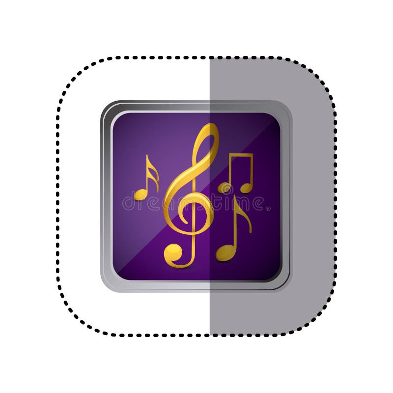 Purple Emblem Musical Notes Stock Illustrations – 21 Purple Emblem ...