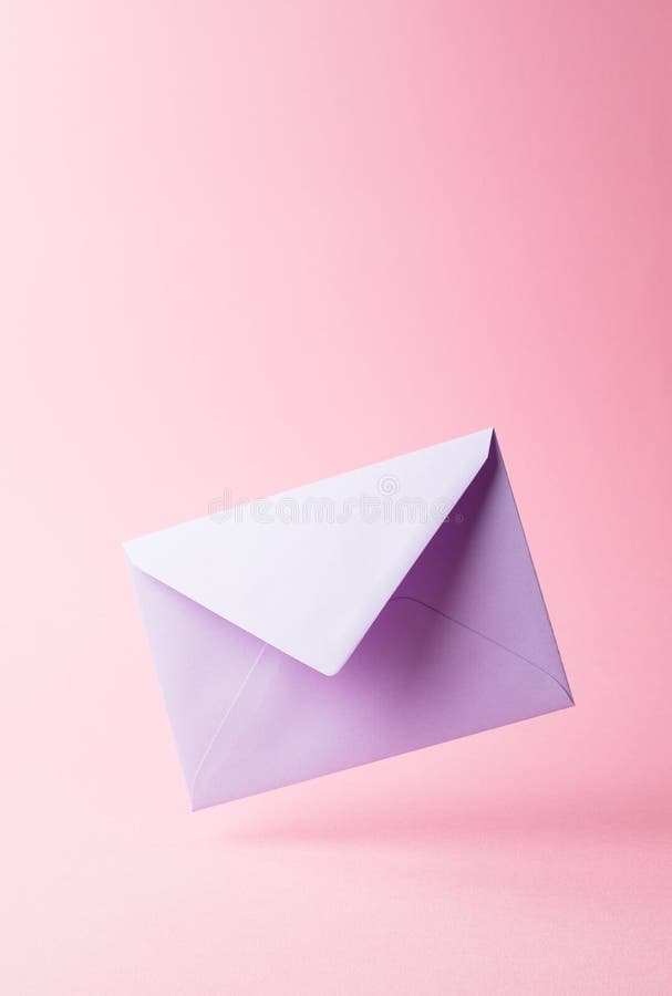 Purple envelope stock photo. Image of post, romantic, communication ...