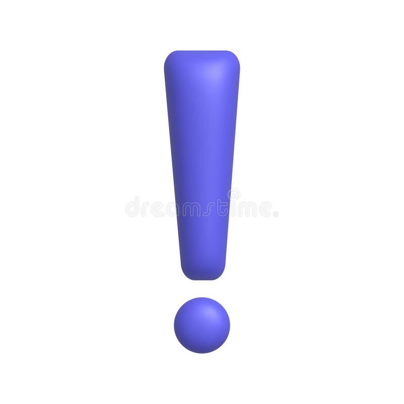 Purple Exclamation Mark Symbol. Attention or Caution Sign Icon Stock ...