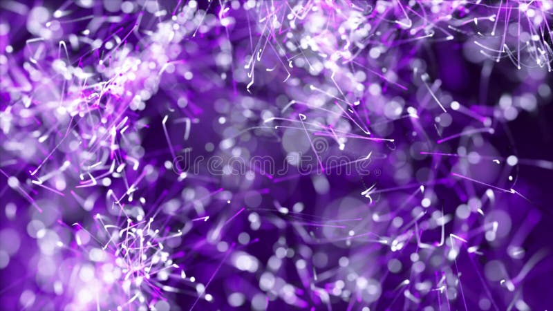 Purple Exploding Particles Abstract Wavy Pattern Background Stock Video ...