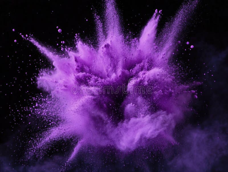 Purple Explosion stock image. Image of powder, puffy - 364476465