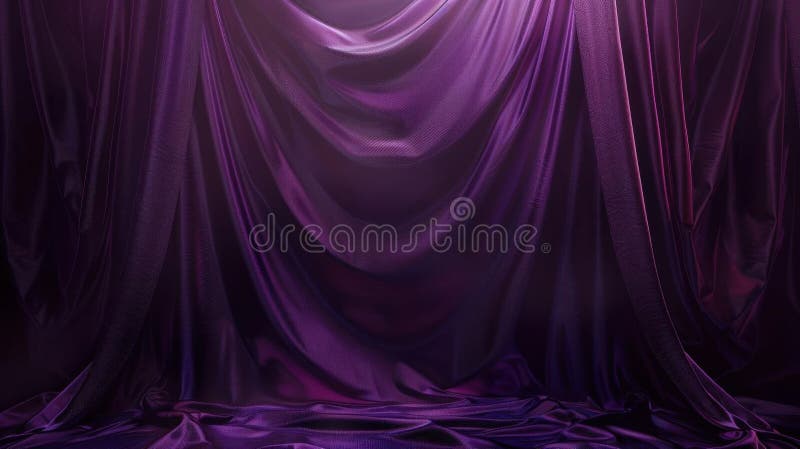 Purple Fabric Draped Background Stock Illustration - Illustration of ...