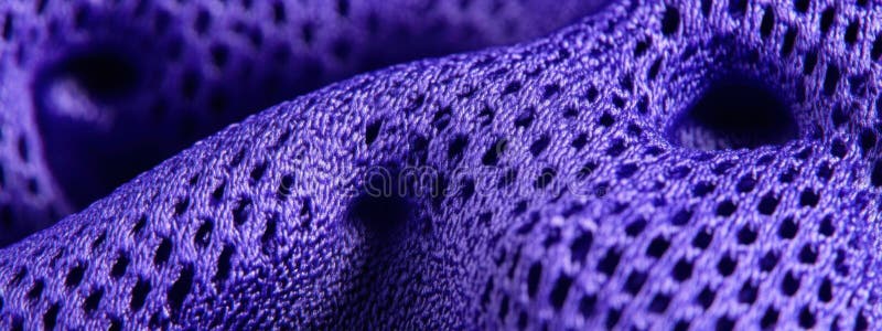 Purple Fabric Flows and Bends with Open Weave Design and Textured ...
