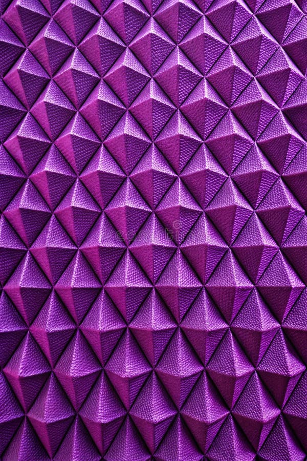 Purple Fabric Texture with 3D Triangles Stock Illustration ...