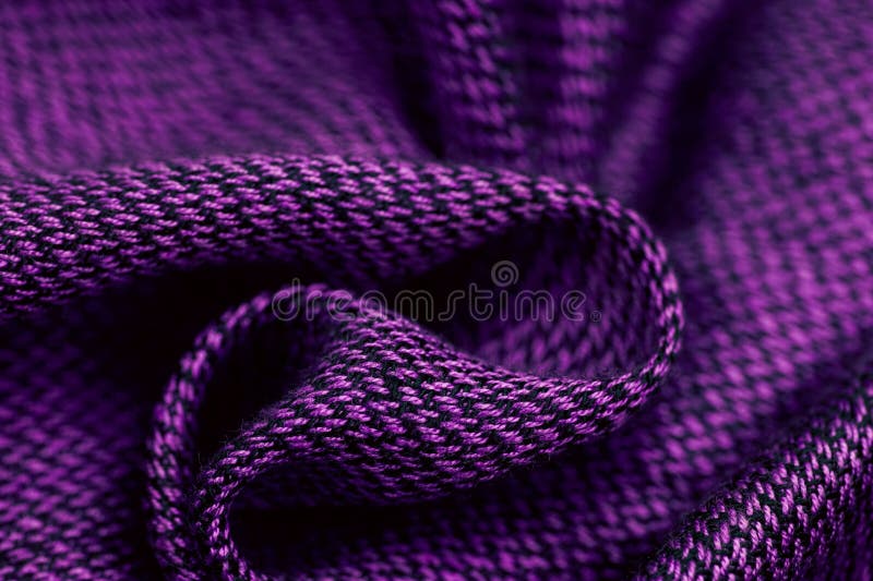 Purple Fabric with Textured Thread and Loop Stock Photo - Image of ...