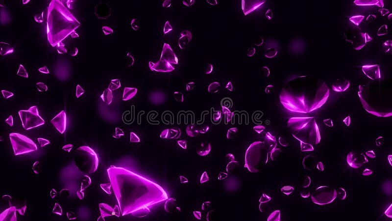 Purple Falling Diamonds Loopable Motion Background Stock Video - Video ...