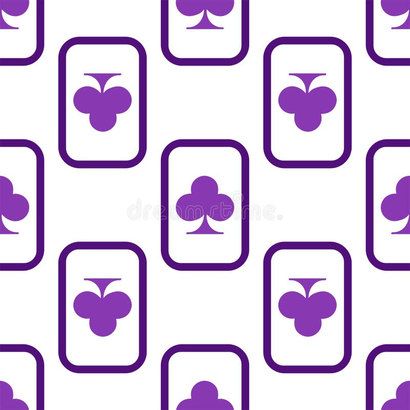 Purple Falling Playing Cards Seamless Pattern Stock Vector ...