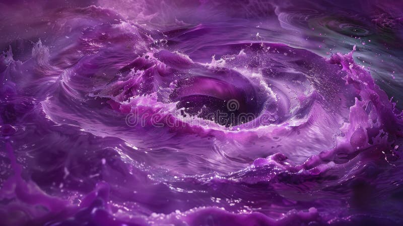 Purple, Featuring a Swirling Vortex or Spiraling Tentacle-like ...