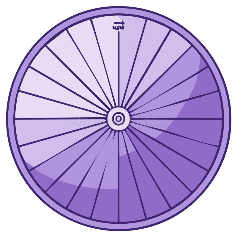 Purple Ferris Wheel Circle Segments with Arrow Pointer, Round Chart ...