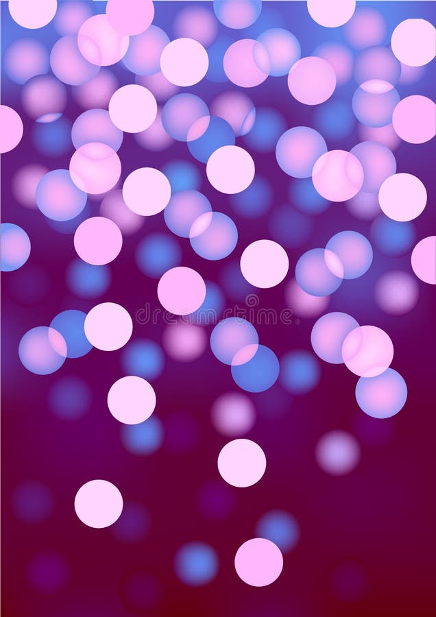 Purple Festive Lights, Vector Background Stock Vector - Illustration of ...