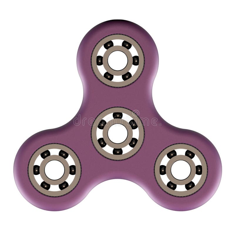 Purple Fidget Spinner - 3D Illustration Render Modern Stock ...