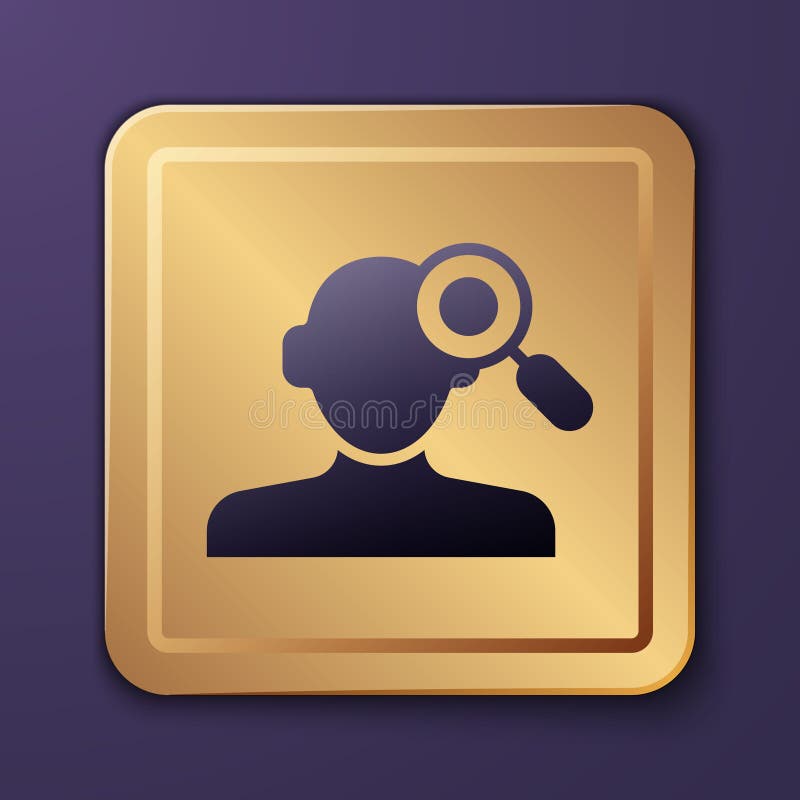 Purple Finding a Problem in Psychology Icon Isolated on Purple ... Purple Finding a Problem in Psychology Icon Isolated on Purple ...