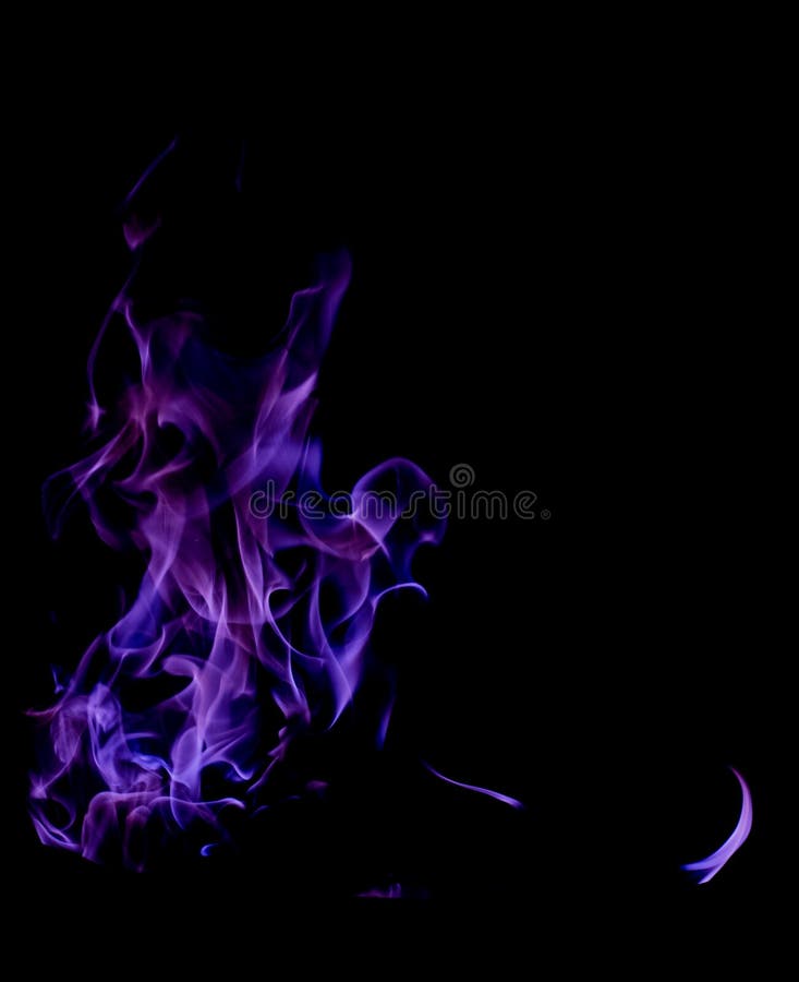 Purple and Blue Flames of Fire Stock Photo - Image of camp, cool: 2580806