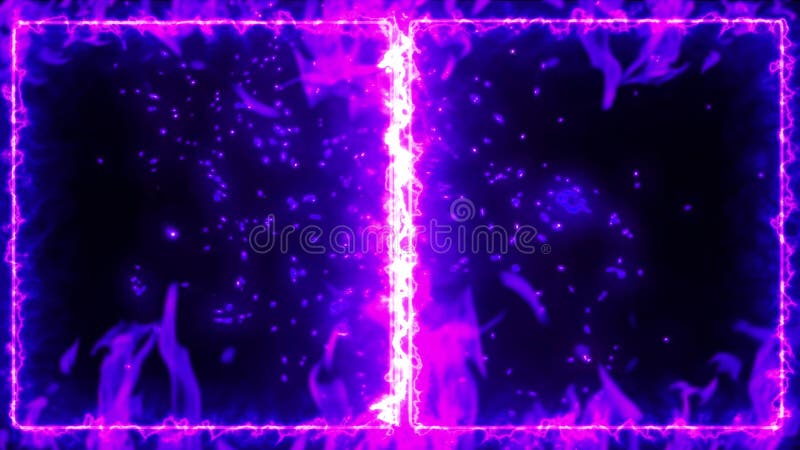 Purple Fire Versus Interface Background Loop Animation Stock Video ...