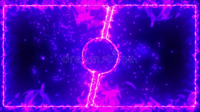 Purple Fire Versus Interface Background Loop Animation Stock Video ...