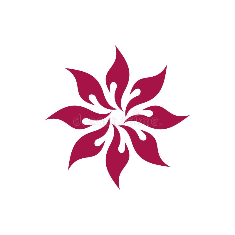 Purple Flame Flower Logo Template Illustration Design. Vector EPS 10 ...