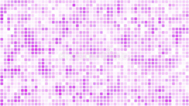 Purple Floating Cyber Squares on Black Background Loop. Slow Chaotic ...