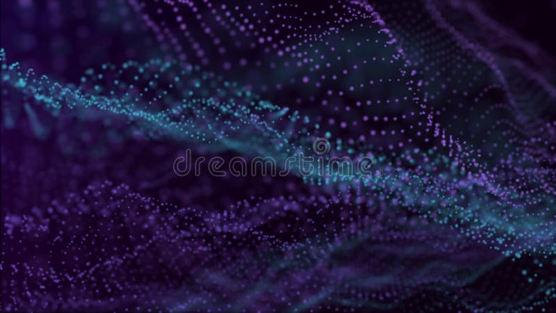 Purple Floating Particles Background in a Seamless Loop Stock Footage ...