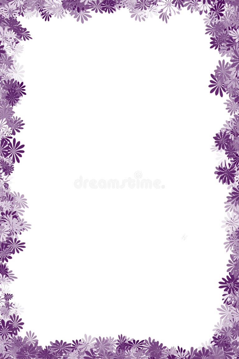 Purple Flower Border Stock Illustrations – 79,069 Purple Flower Border ...