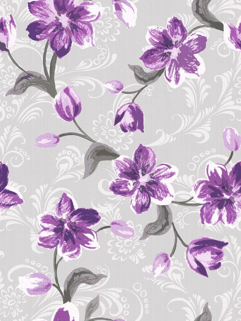Purple Background Scroll Pattern Stock Illustrations – 4,546 Purple ...