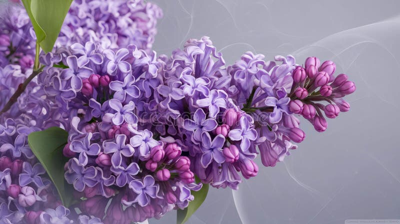 A Purple Flower with the Word Purple Stock Illustration - Illustration ...