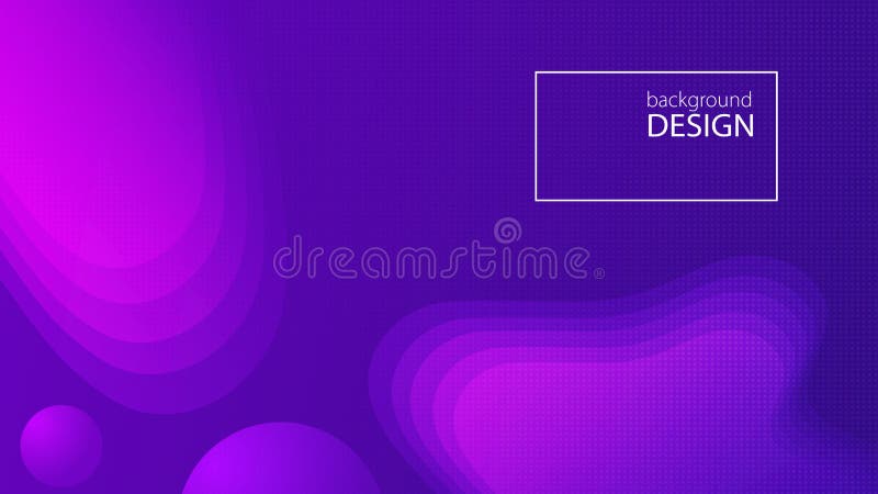 Purple Fluid Background Design. Liquid Gradient Shapes Composition ...