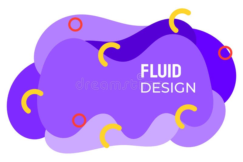 Purple Fluid Design with a Nice Half Circle Line Stock Vector ...