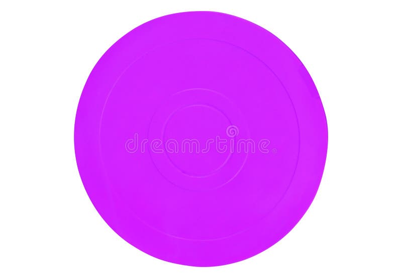 Purple Flying Disc Isolated On White Stock Image - Image of flying ...