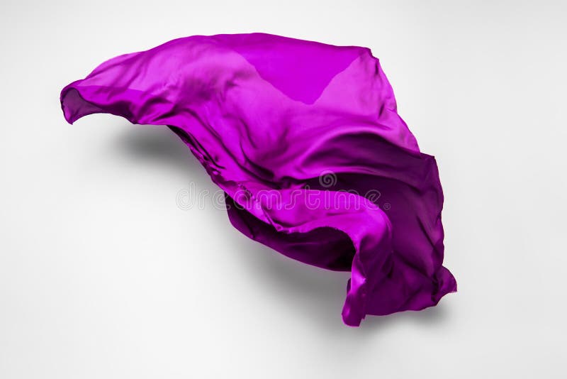 Purple flying fabric stock image. Image of flying, flowing - 81940755