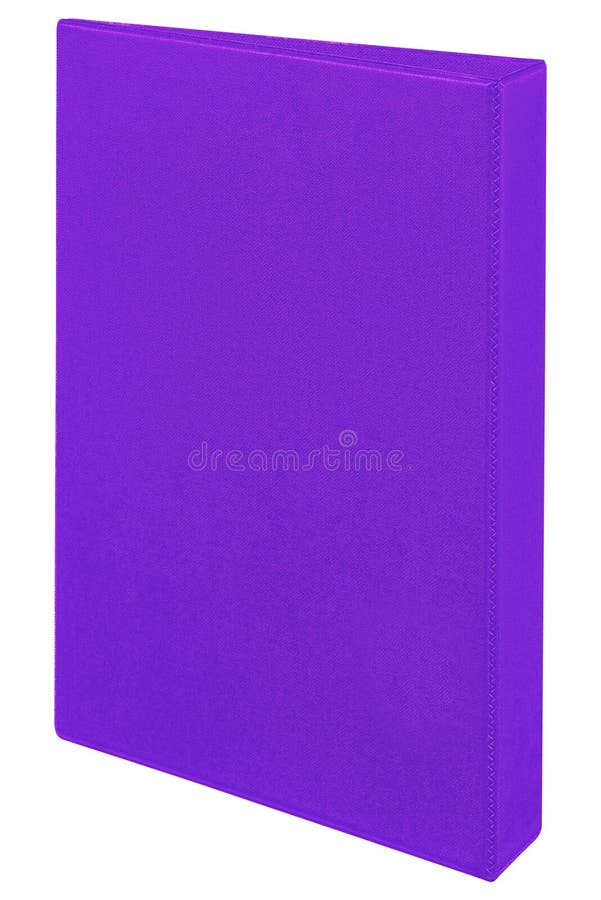 Purple Folder with Blank Label Stock Photo - Image of blank, file: 8596718